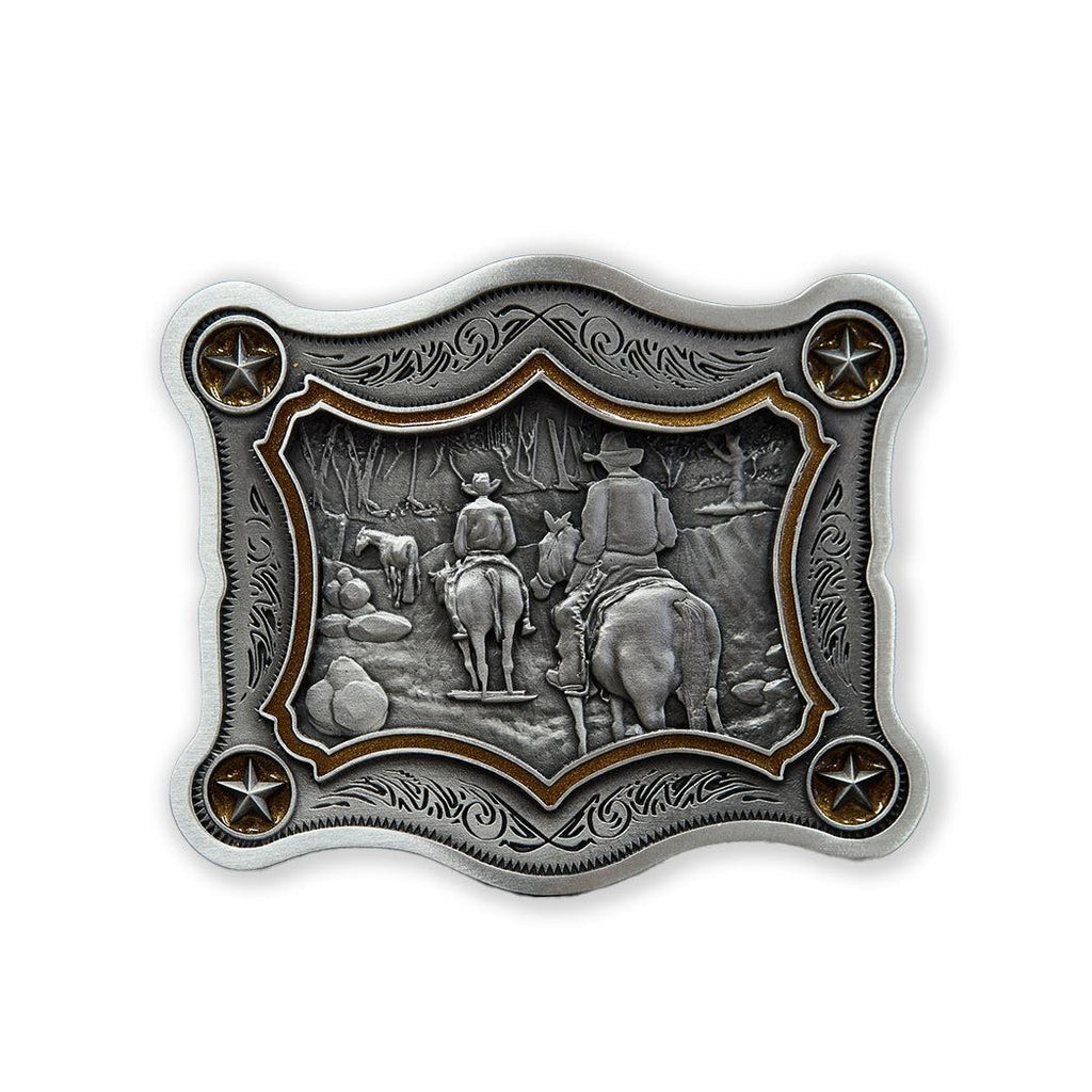 Dawn Till Dusk Handmade Pewter Belt Buckle | Buckingham Pewter