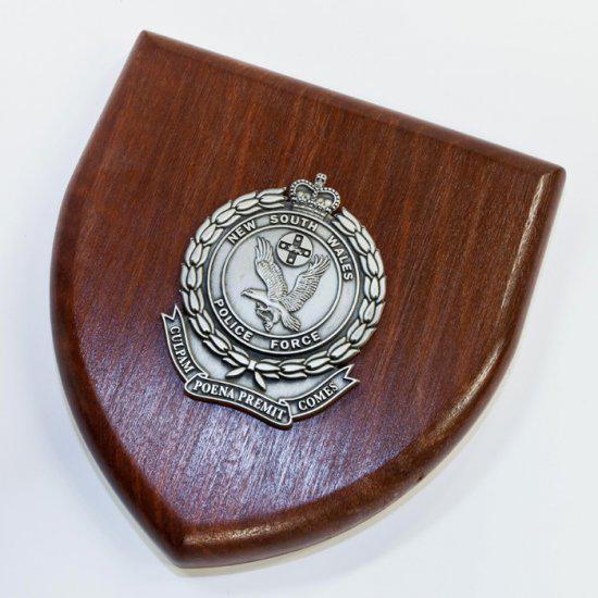 NSW Police Plaque Large – Buckingham Pewter