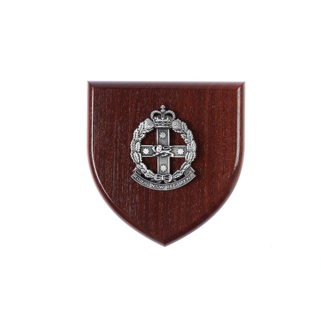 The Royal New South Wales Regiment Plaque Large (RNSWR) – Buckingham Pewter